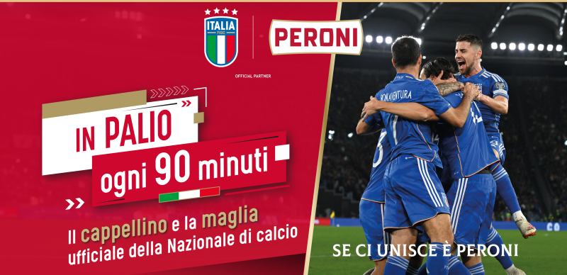 Concorso Peroni: vinci la maglia e il cappellino della Nazionale