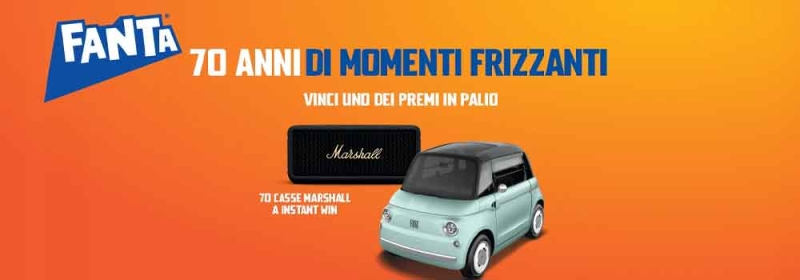 Concorso Fanta e Sprite 2025: Vinci la Fiat Topolino e 70 casse Marshall